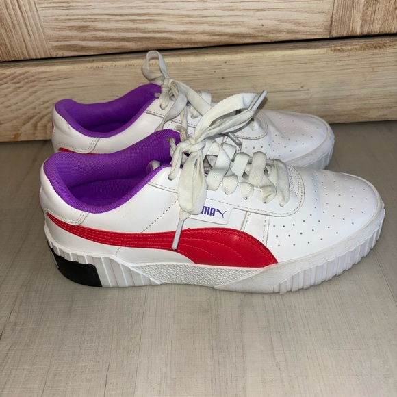 Puma | Shoes | Puma Cali Sneaker Purple Hot Pink White Size 85 Women ...